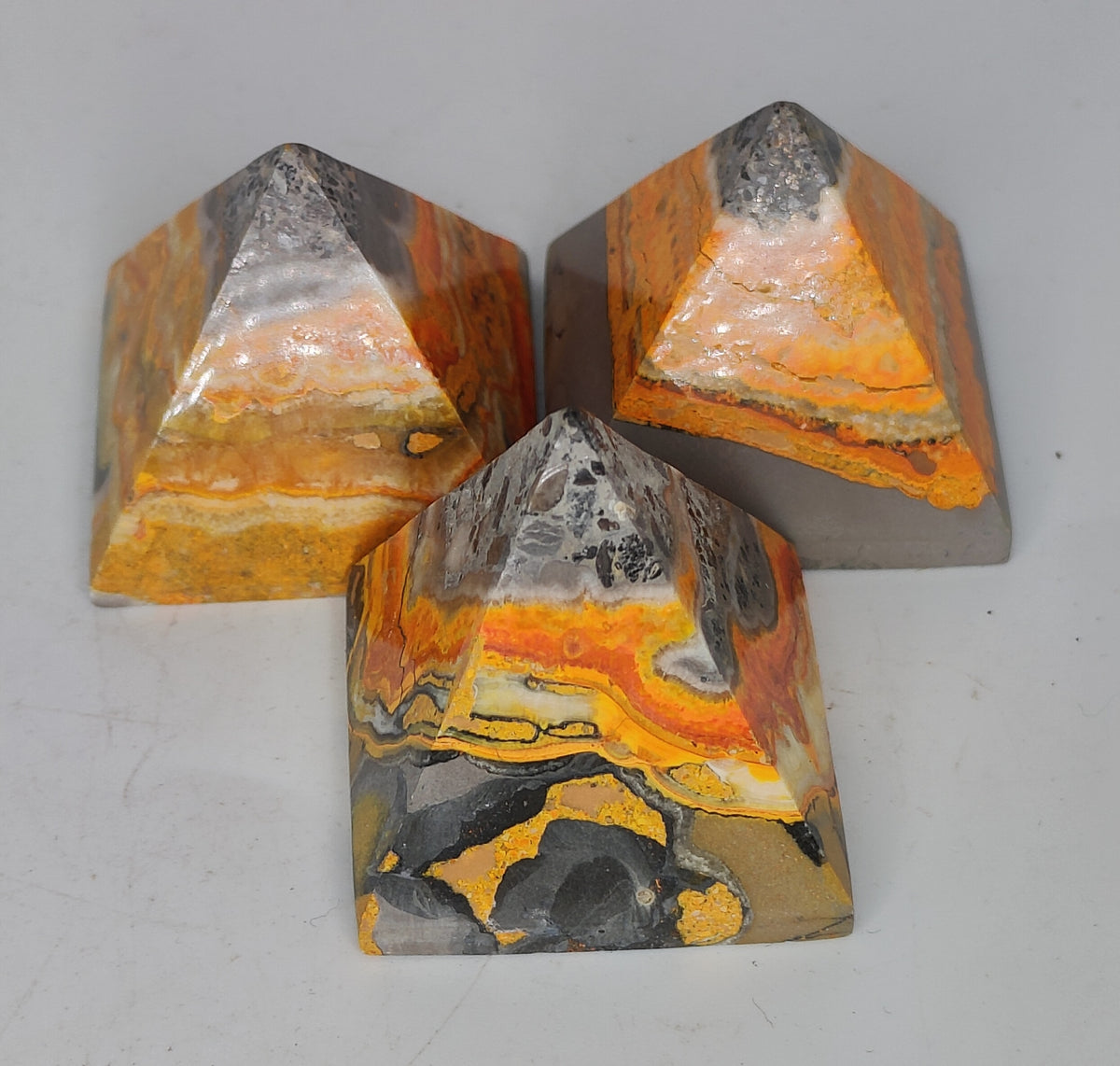 Bumble Bee Jasper Pyramids — The Headspace