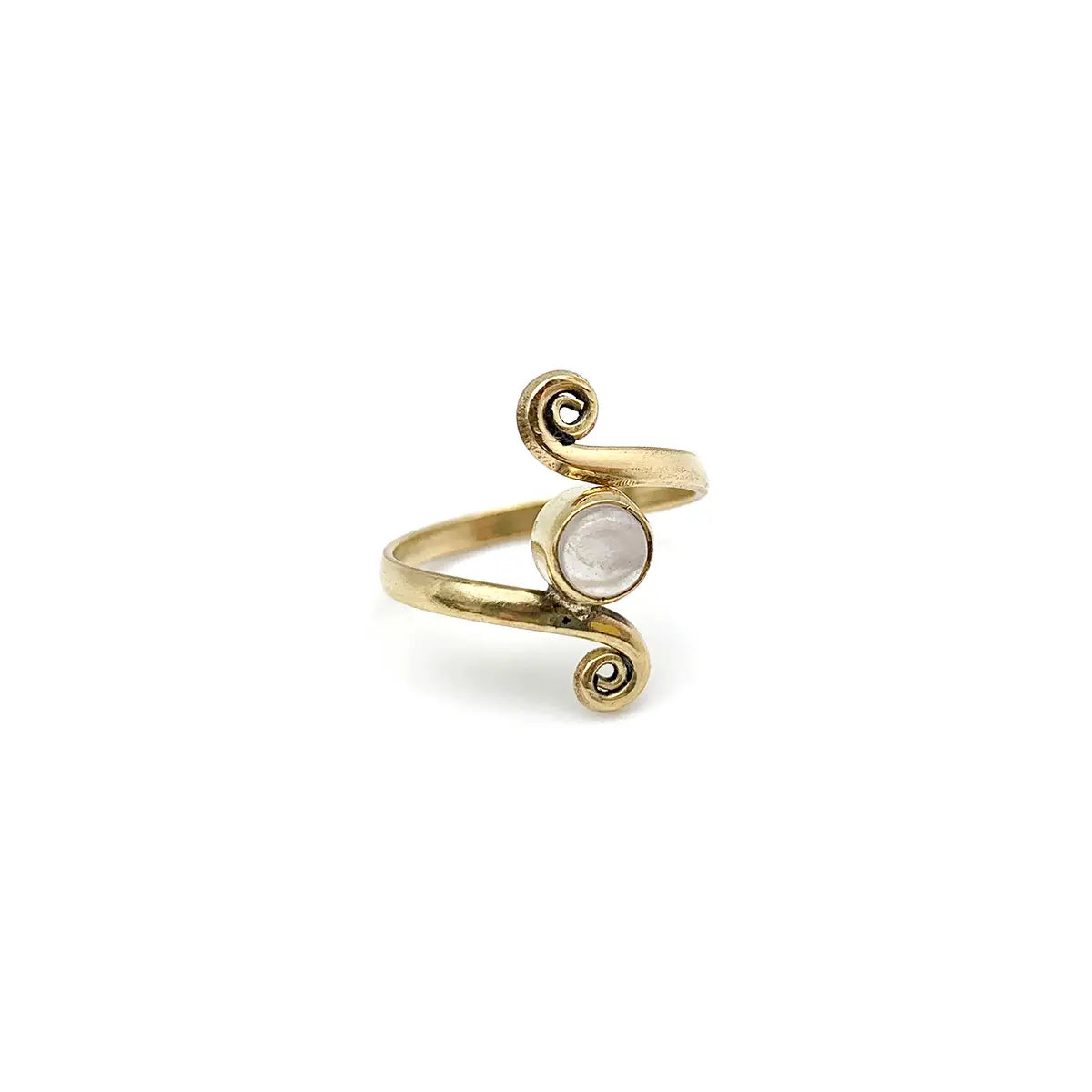 Anju Jewelry - Rose Quartz Ring - Gold — The Headspace