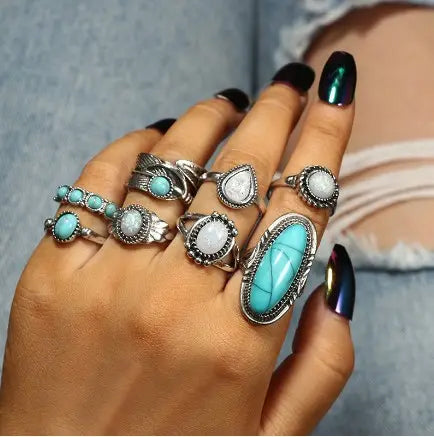 Turquoise Ring Set — The Headspace